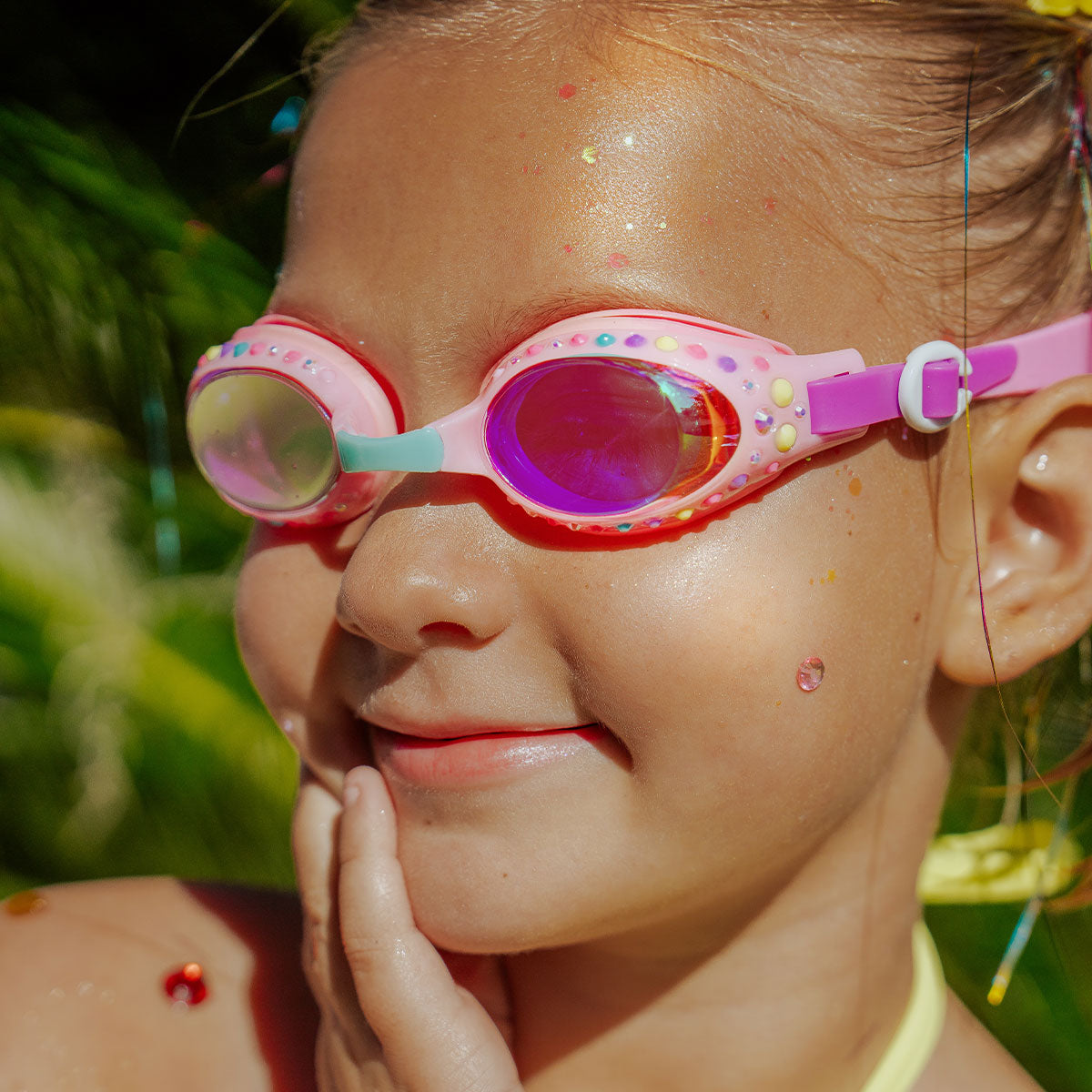 Pink Paradise - Tropical Swim Goggles – UK Bling2o