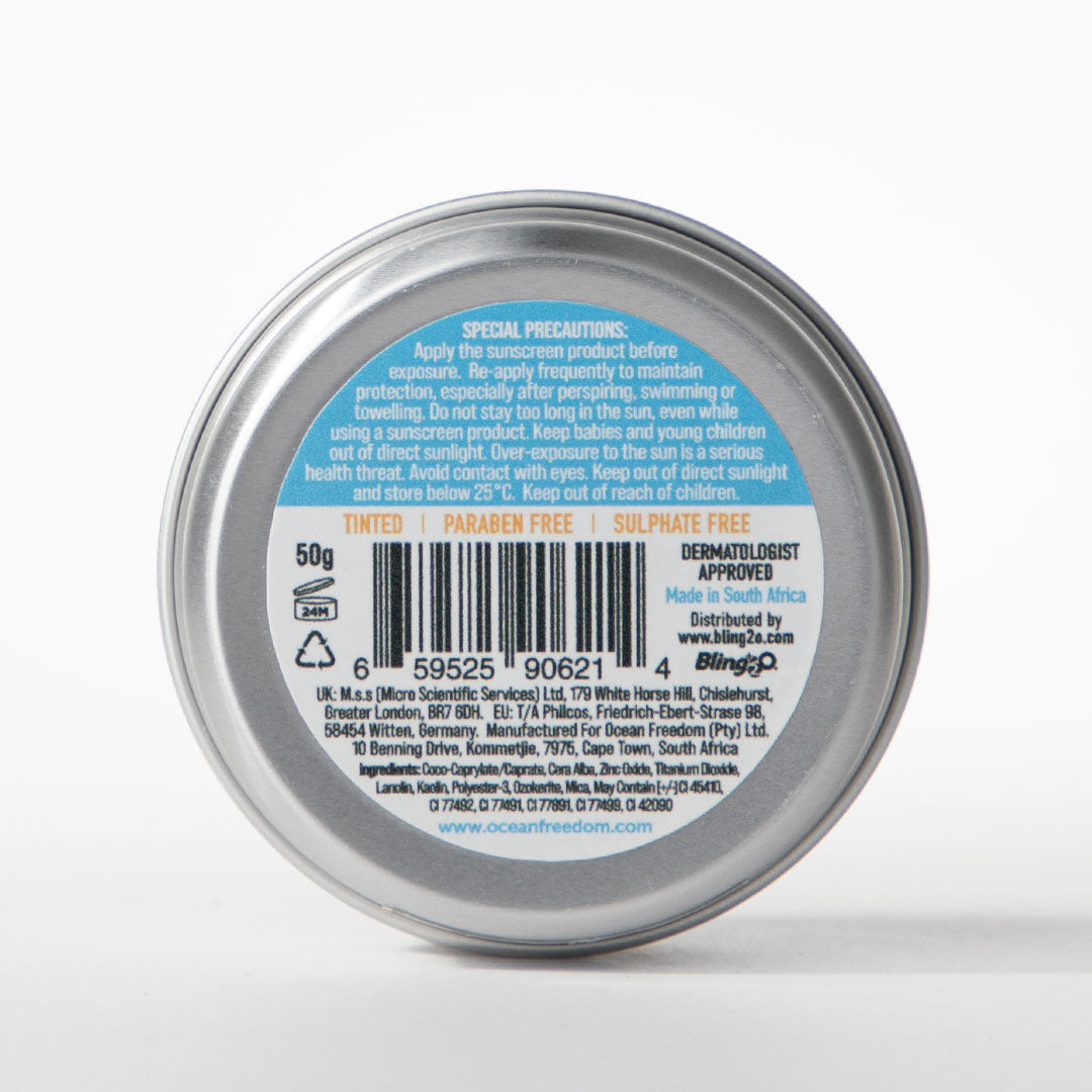 Ocean Freedom - Surf Clay Blue SPF 50+ Mineral Sunscreen – UK Bling2o