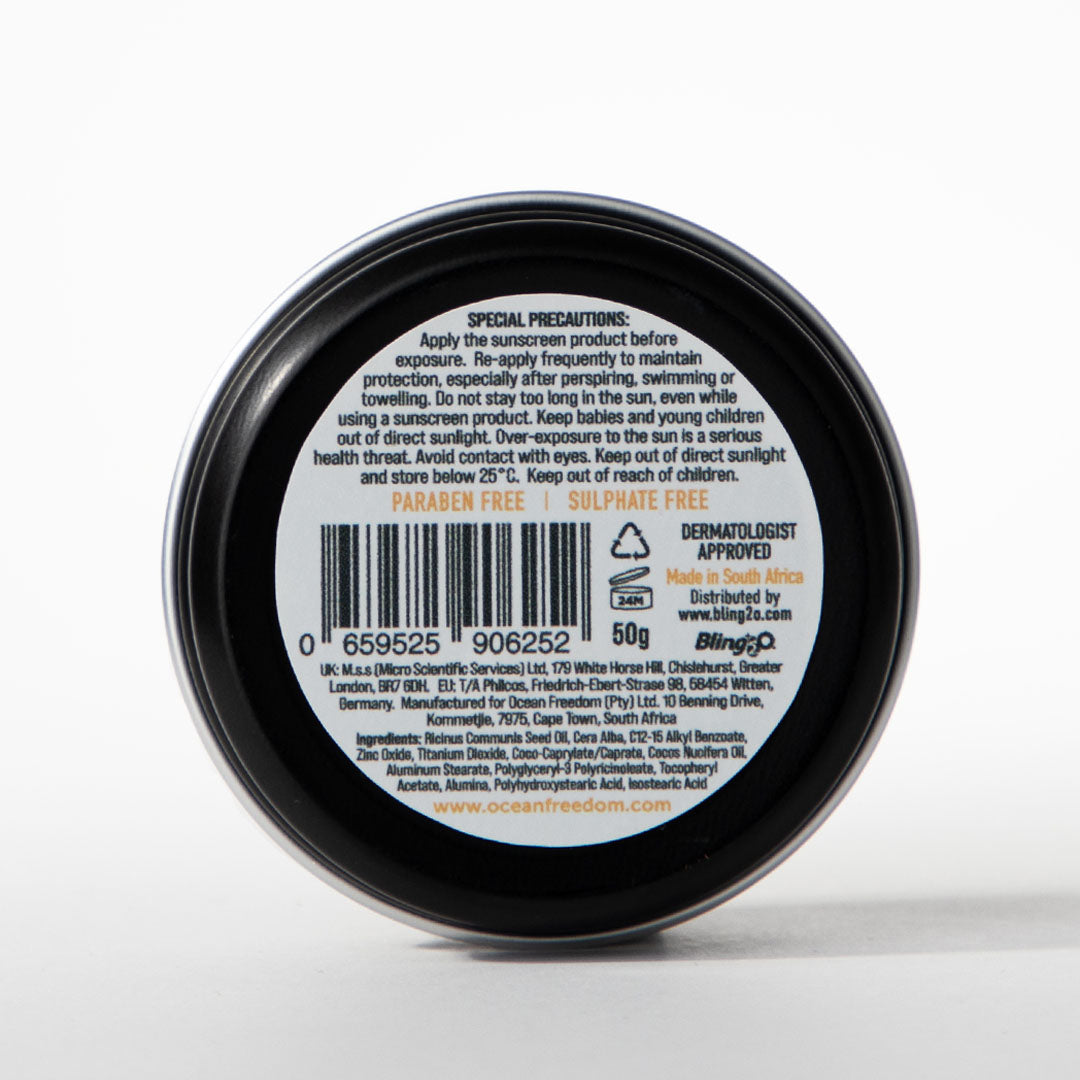 Ocean Freedom - Surf Clay Clear SPF 50+ Mineral Sunscreen – UK Bling2o