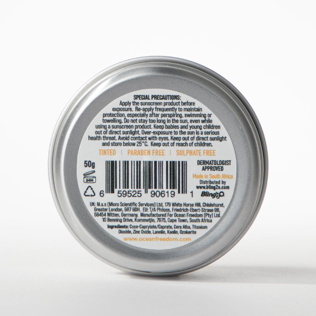 Ocean Freedom - Surf Clay White SPF 50+ Mineral Sunscreen – UK Bling2o